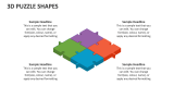 3D Puzzle Shapes PowerPoint and Google Slides Template - PPT Slides
