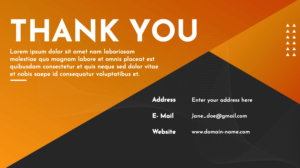 Modern Orange Presentation Theme for Google Slides and PowerPoint