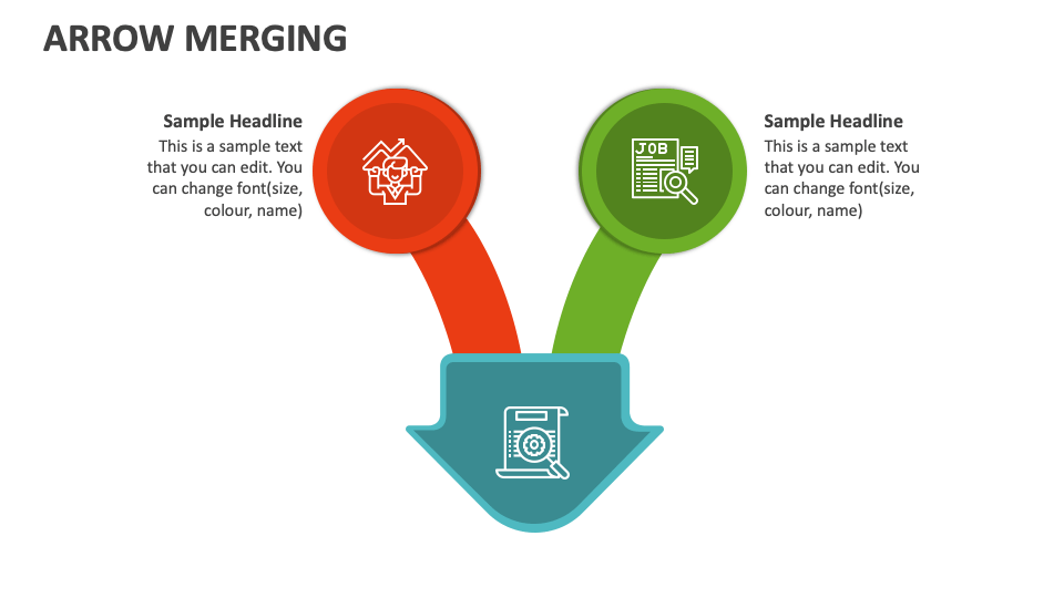 Arrow Merging PowerPoint and Google Slides Template - PPT Slides Arrow Merging PowerPoint and Google Slides Template - PPT Slides