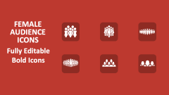 Female Audience Icons for Google Slides and PowerPoint