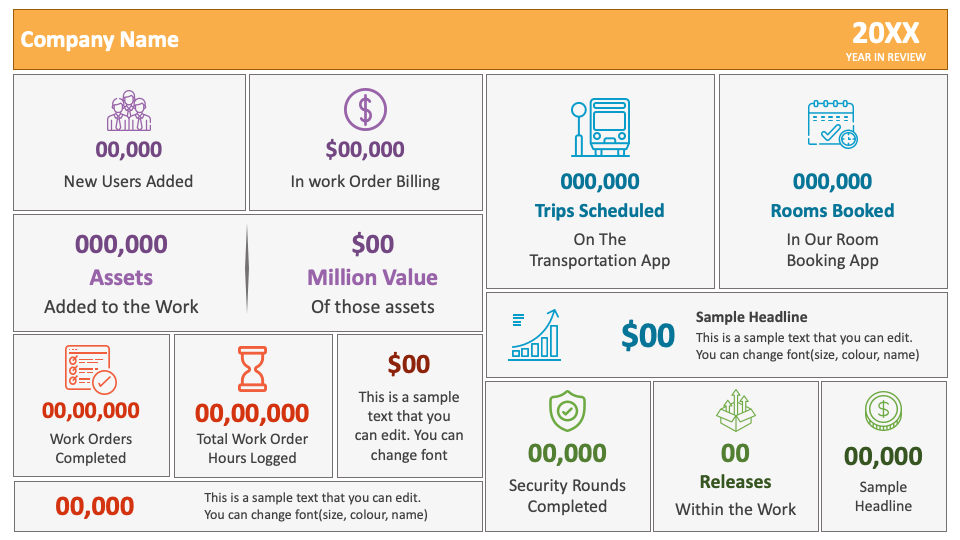 Year in Review PowerPoint and Google Slides Template - PPT Slides
