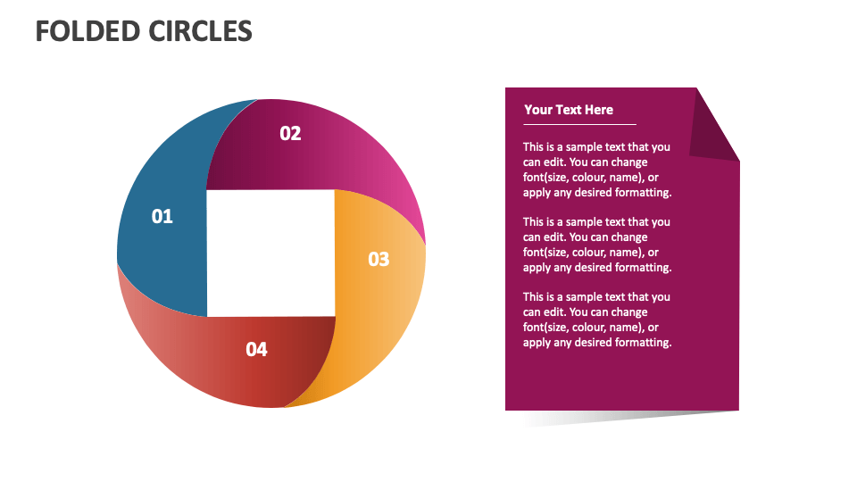 Folded Circles Template for PowerPoint and Google Slides - PPT Slides