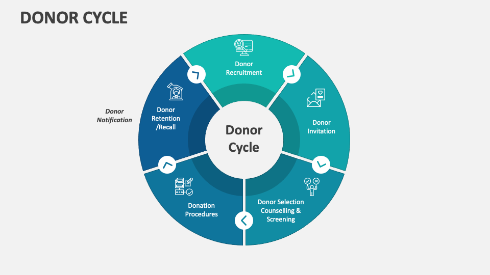 Donor Cycle Template for PowerPoint and Google Slides - PPT Slides