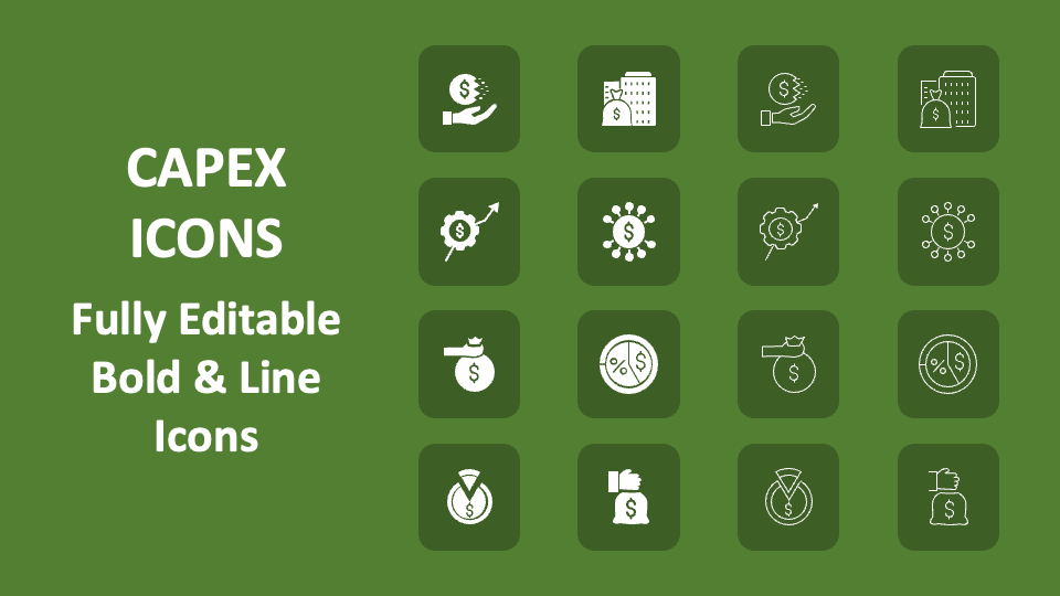 Capex Icons for Google Slides and PowerPoint