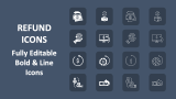 Refund Icons for Google Slides and PowerPoint