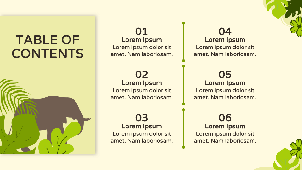 Free Animals and Plants Presentation Theme for Google Slides and PowerPoint