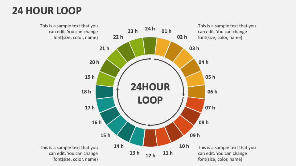24 Hour Loop PowerPoint and Google Slides Template - PPT Slides