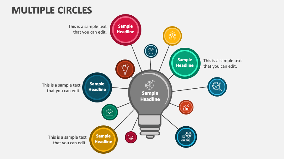 Multiple Circles PowerPoint and Google Slides Template - PPT Slides