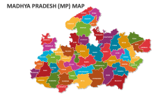 Madhya Pradesh (MP) Map for Google Slides and PowerPoint - PPT Slides