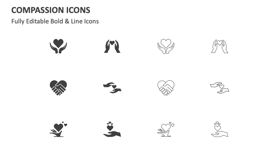 Compassion Icons for Google Slides and PowerPoint