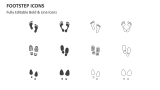Footstep Icons for Google Slides and PowerPoint