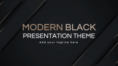 Modern Black Presentation Theme for Google Slides and PowerPoint