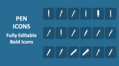 Pen Icons for Google Slides and PowerPoint