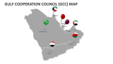 Gulf Cooperation Council (GCC) Map for Google Slides and PowerPoint ...