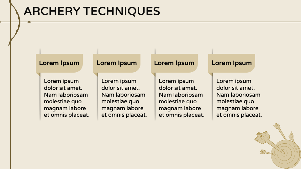 Free Archery Presentation Theme for Google Slides and PowerPoint