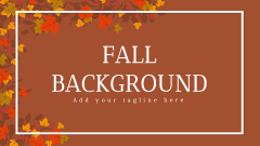 Free Fall Background Presentation for Google Slides and PowerPoint