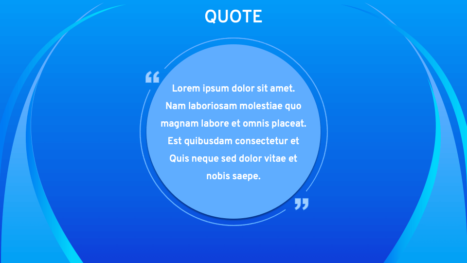 Blue Presentation Theme for PowerPoint and Google Slides - PPT Slides