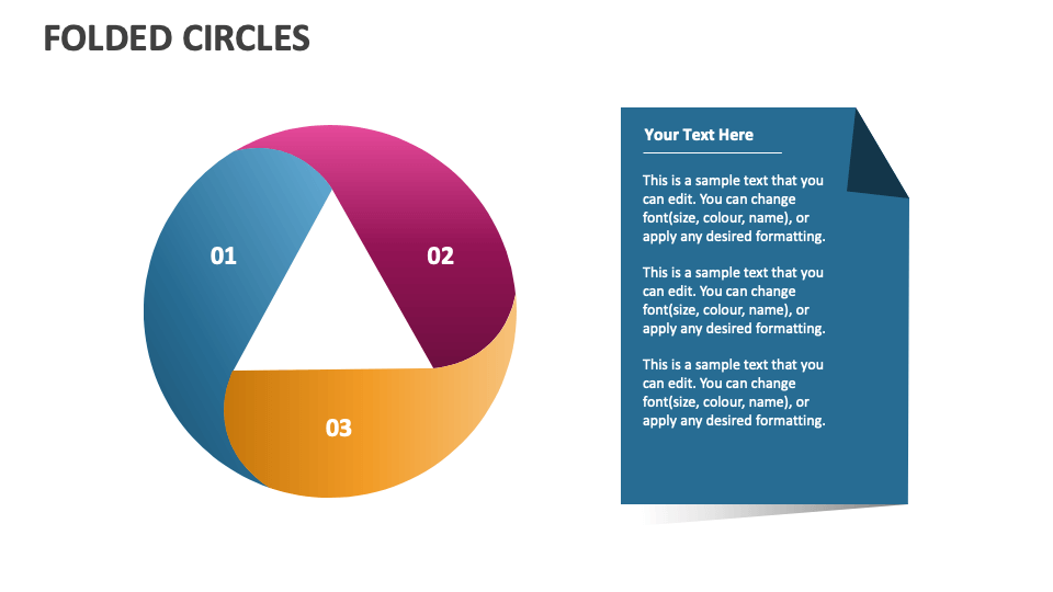 Folded Circles Template for PowerPoint and Google Slides - PPT Slides