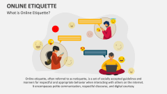Online Etiquette PowerPoint and Google Slides Template - PPT Slides
