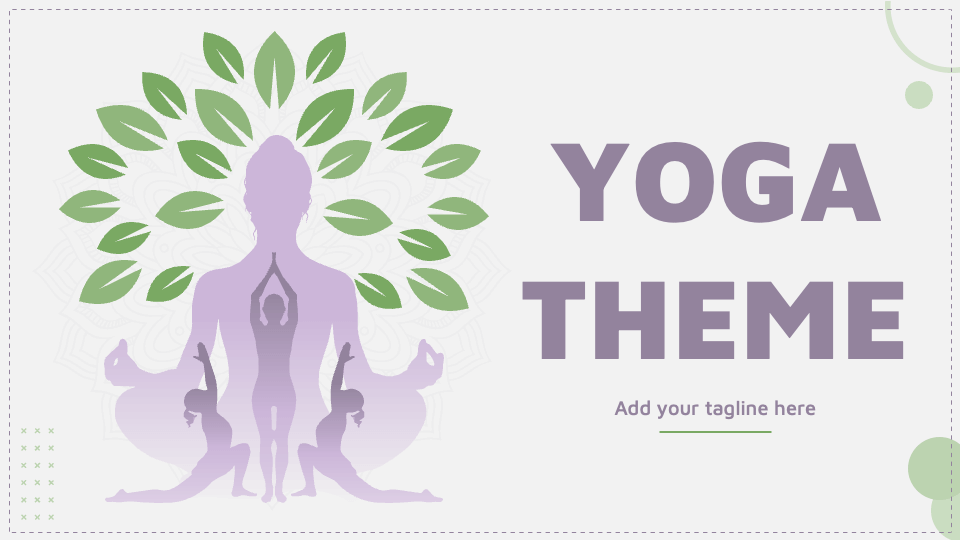 Free Creative Yoga Presentation Theme for Google Slides and PowerPoint