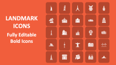 Landmark Icons for Google Slides and PowerPoint