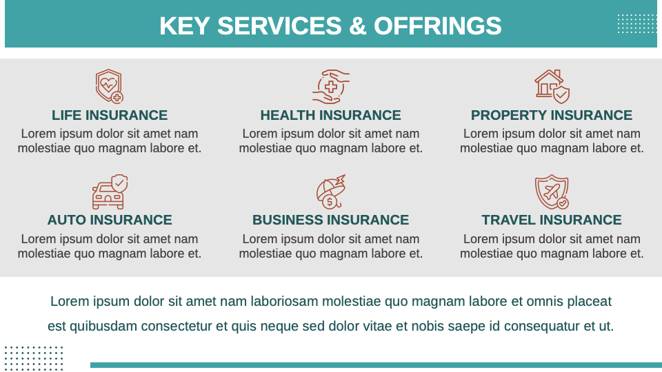 Insurance Company Pitch Deck for Google Slides and PowerPoint - PPT Slides