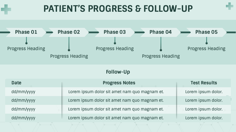 Free Patient Case Study Presentation for Google Slides and PowerPoint
