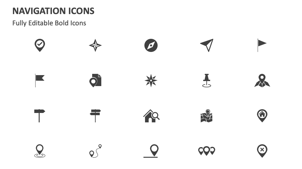 Navigation Icons for Google Slides and PowerPoint