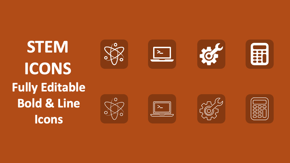 STEM Icons for Google Slides and PowerPoint