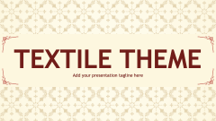 Free Textile Presentation Theme for Google Slides and PowerPoint