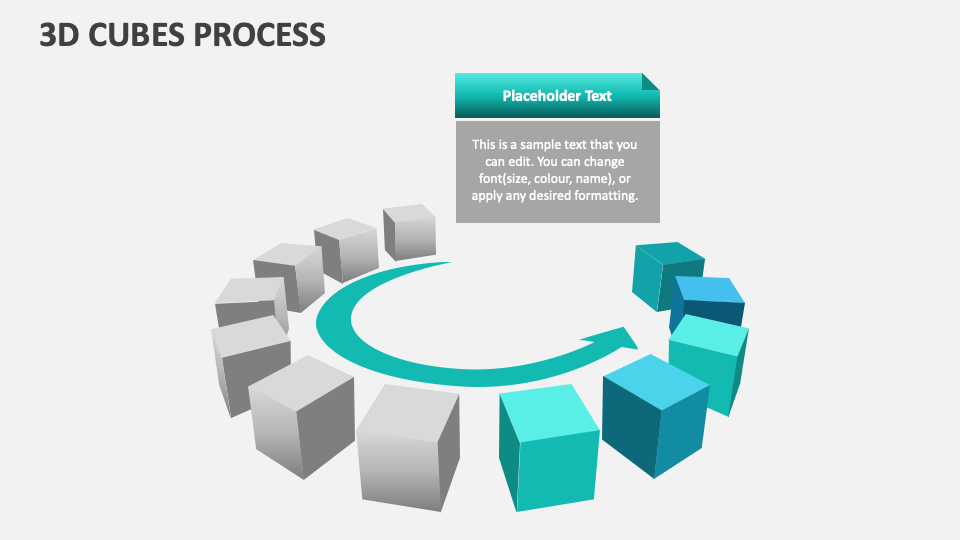 3D Cubes Process Template for PowerPoint and Google Slides - PPT Slides