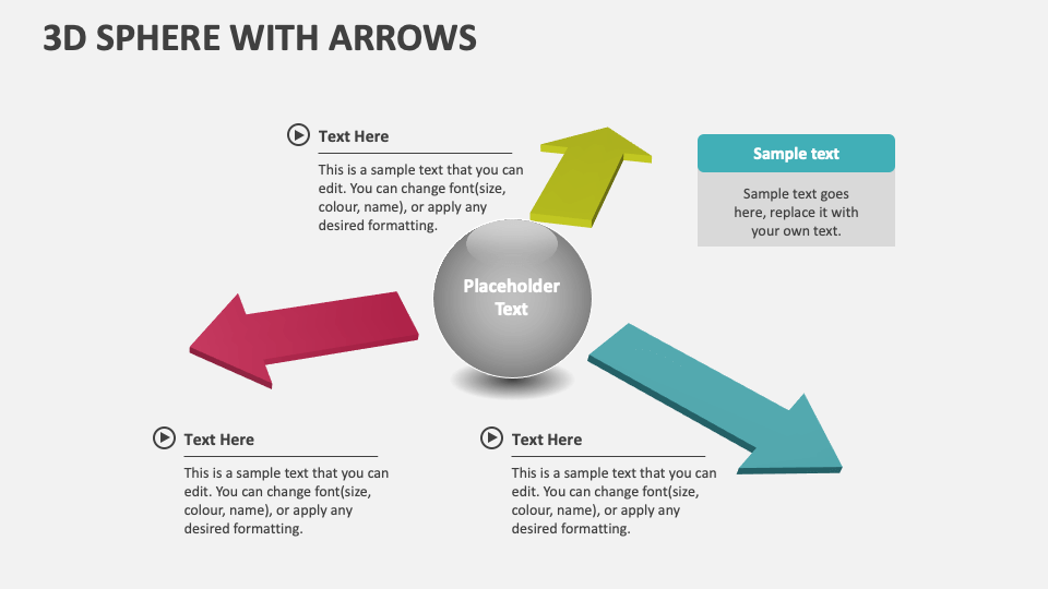 3D Sphere with Arrows Template for PowerPoint and Google Slides - PPT ...