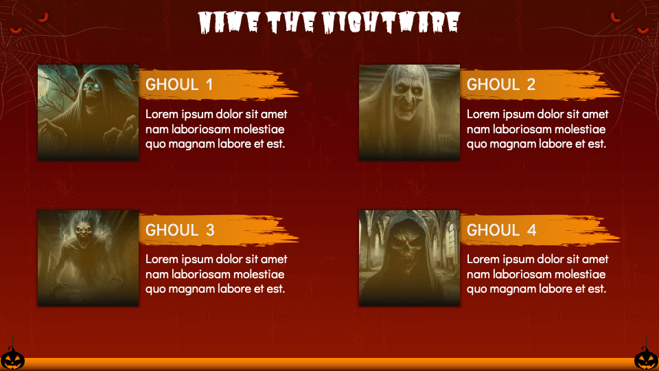 Scary Presentation Theme for Google Slides and PowerPoint - PPT Slides