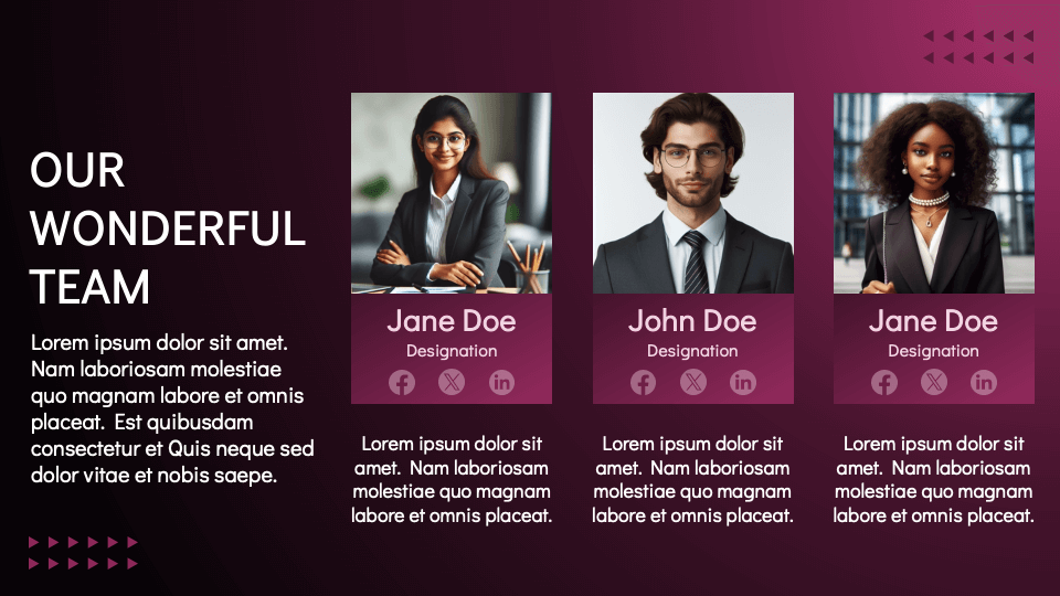 Dark Gradient Pitch Deck for Google Slides and PowerPoint