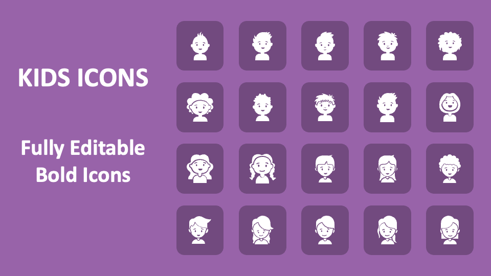 Kids Icons for Google Slides and PowerPoint