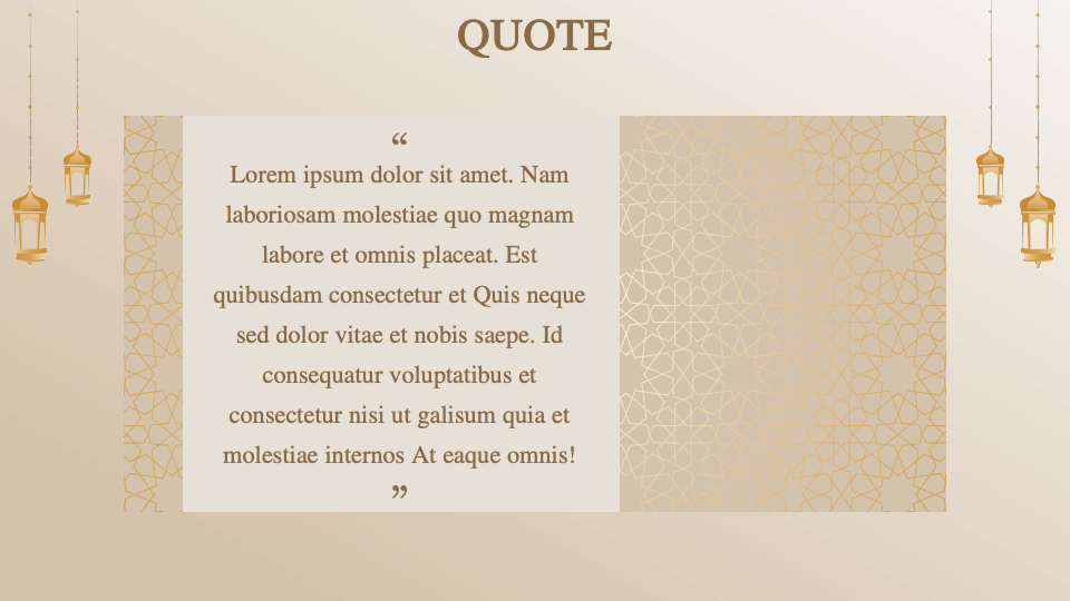 Arabic Presentation Theme for PowerPoint and Google Slides - PPT Slides