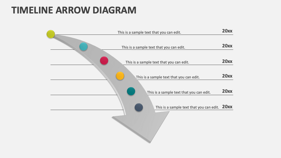 Timeline Arrow Diagram Template for PowerPoint and Google Slides - PPT ...