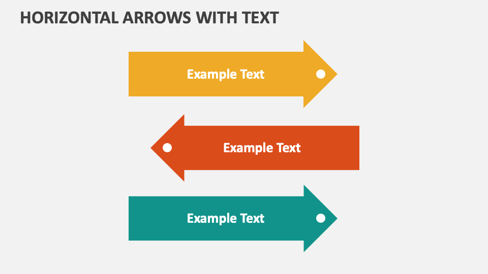 Horizontal Arrows with Text Template for PowerPoint and Google Slides ...