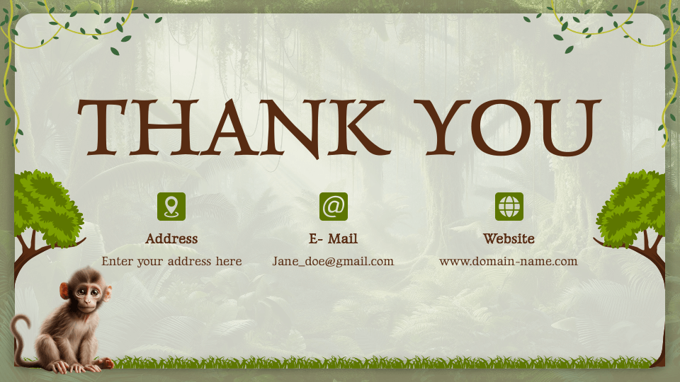 Free Jungle Presentation Theme for Google Slides and PowerPoint