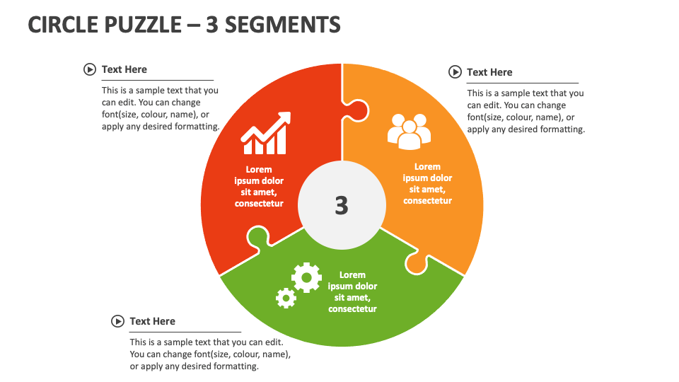 Circle Puzzle Template for PowerPoint and Google Slides - PPT Slides