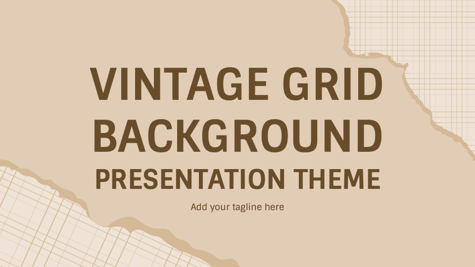 Free Vintage Grid Background Presentation Theme for Google Slides and ...