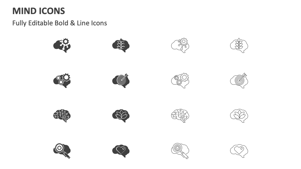 Mind Icons for Google Slides and PowerPoint