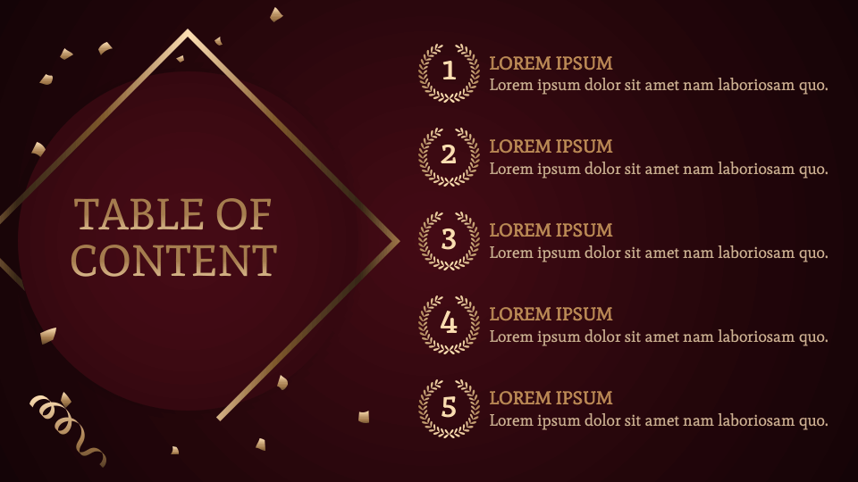 Free Award Ceremony Presentation Theme for Google Slides and PowerPoint