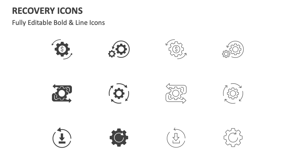 Recovery Icons for Google Slides and PowerPoint