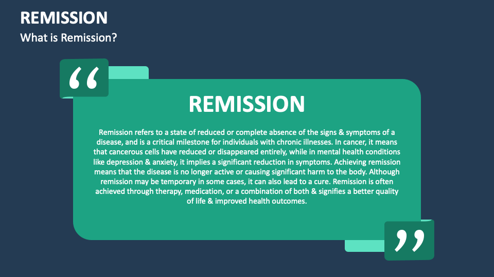 Remission PowerPoint and Google Slides Template - PPT Slides