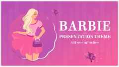 Free Creative Barbie Theme for Google Slides and PowerPoint