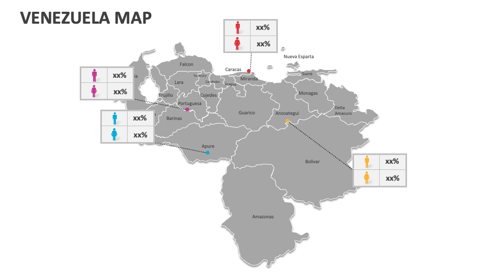 Venezuela Map for Google Slides and PowerPoint - PPT Slides