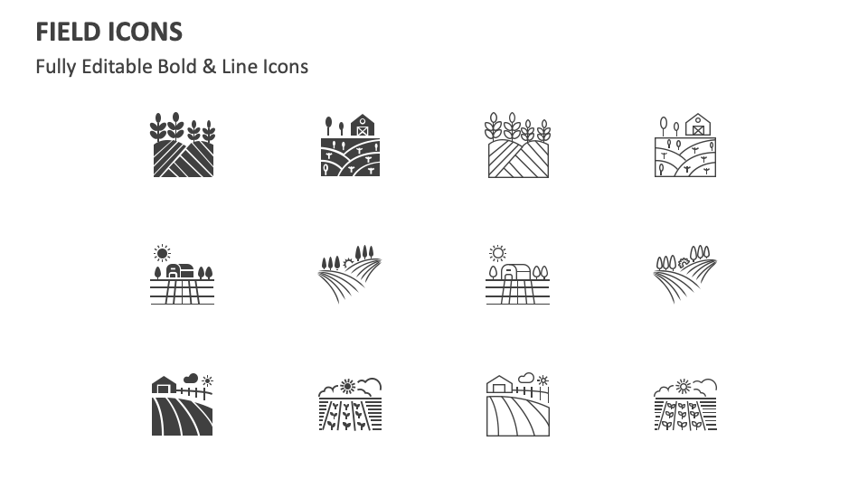 Field Icons for PowerPoint and Google Slides - PPT Slides