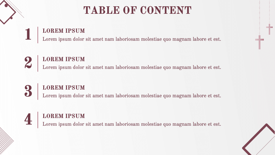 Christian Cross Background Presentation Template for Google Slides and ...