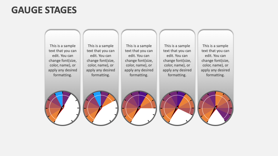 Gauge Stages Template for PowerPoint and Google Slides - PPT Slides